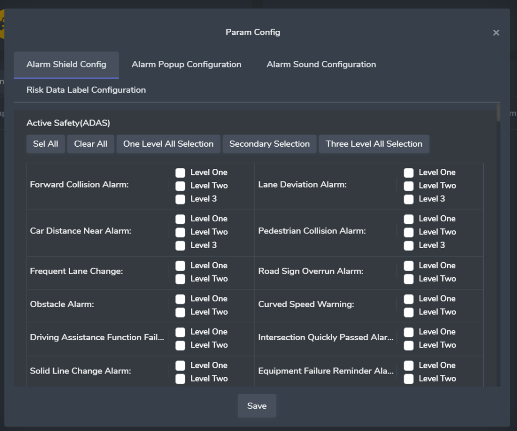 ADAS 輔助駕駛 - OneFleet - 車隊管理雲系統